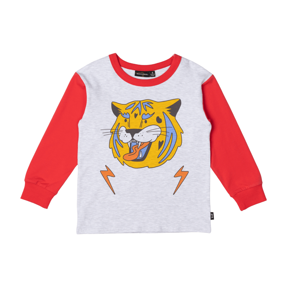 ELECTRIC TIGER LS T-SHIRT - Kawaii Kids
