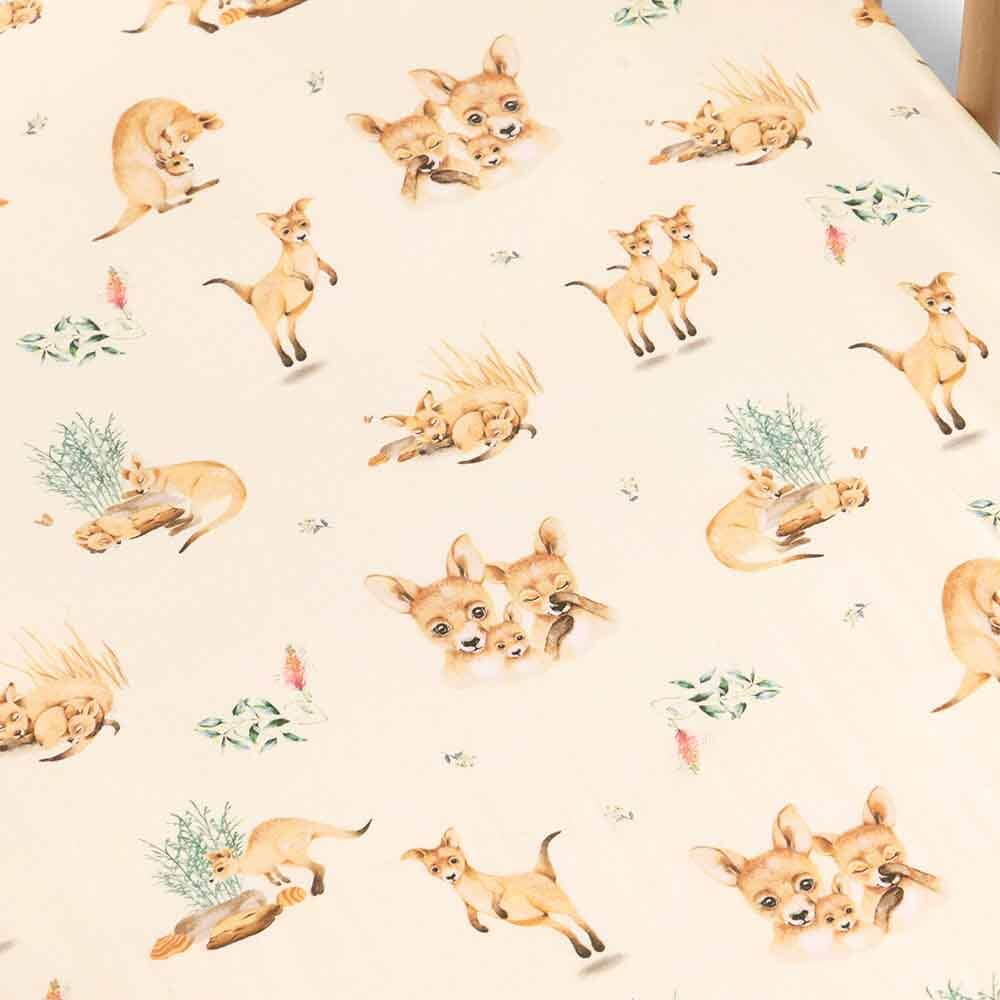 Kanga Organic Fitted Cot Sheet - Kawaii Kids
