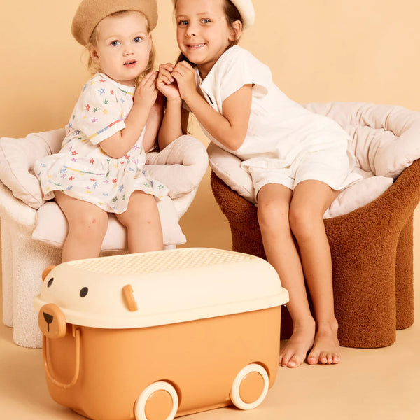 Ride A Long Storage Bear Large (Brown) - Kawaii Kids