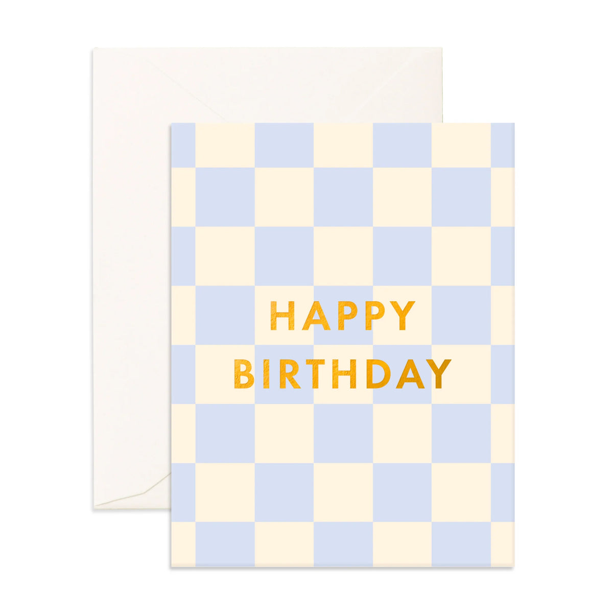 Birthday Powder Check Greeting Card - Kawaii Kids