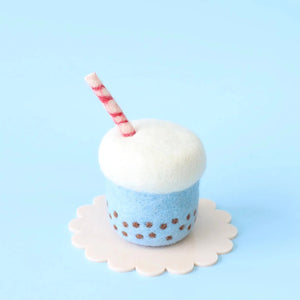 Felt Bubble Tea - Butterfly Pea - Kawaii Kids