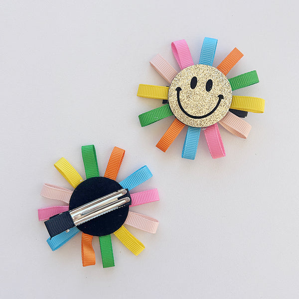 Happy Ribbon Clip (Brights) - Kawaii Kids