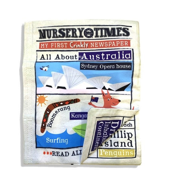 All About Australia - Crinkly Cloth Book - Kawaii Kids