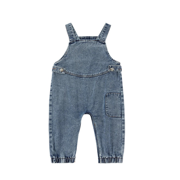 Denim Overall (Sky Blue) - Kawaii Kids