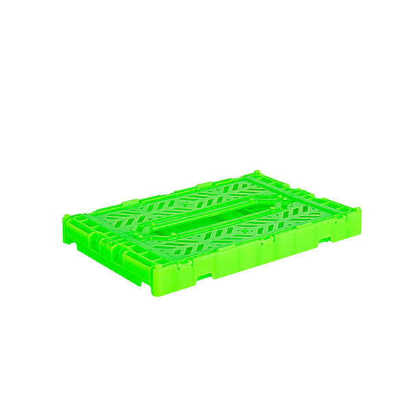 Mini Folding Crate (Neon Green) - Kawaii Kids