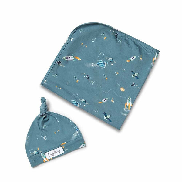Rocket Jersey Wrap & Beanie - Kawaii Kids