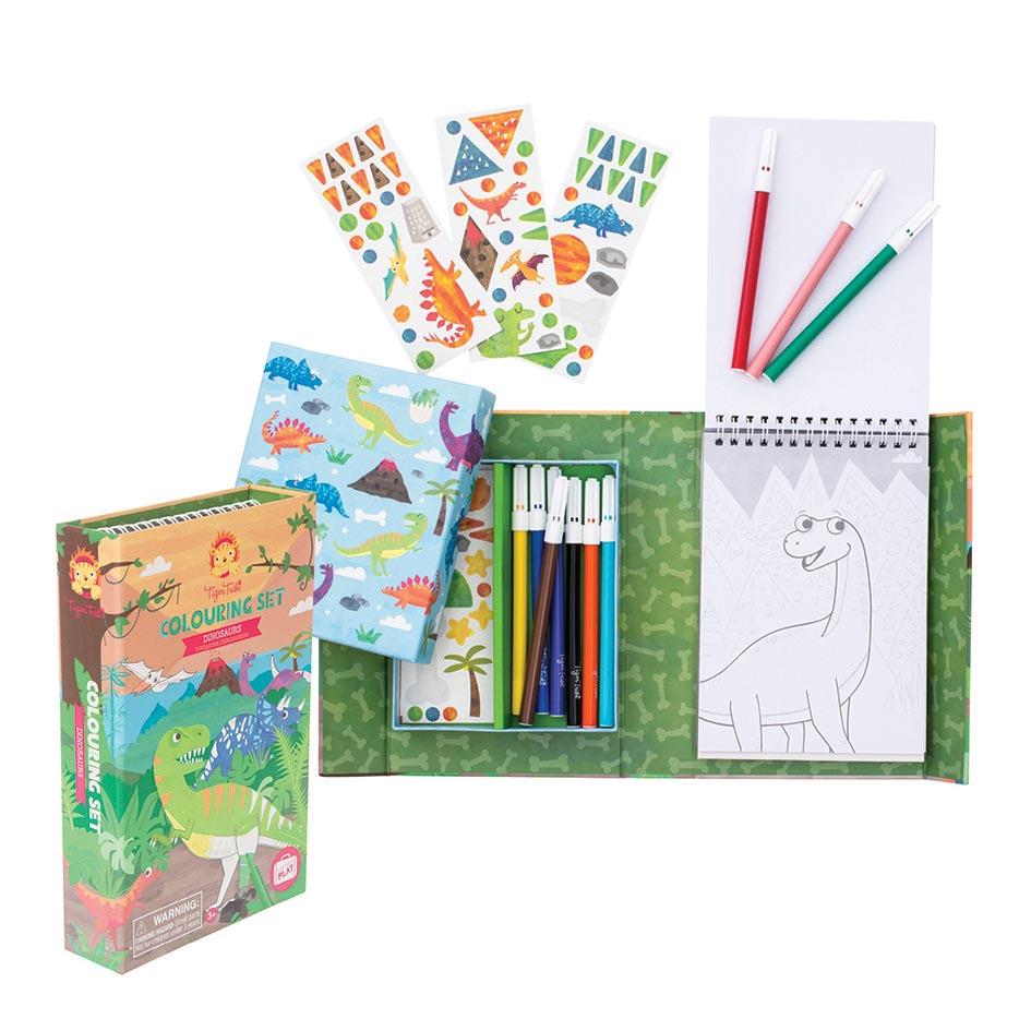 Colouring Set (Dinosaurs) - Kawaii Kids
