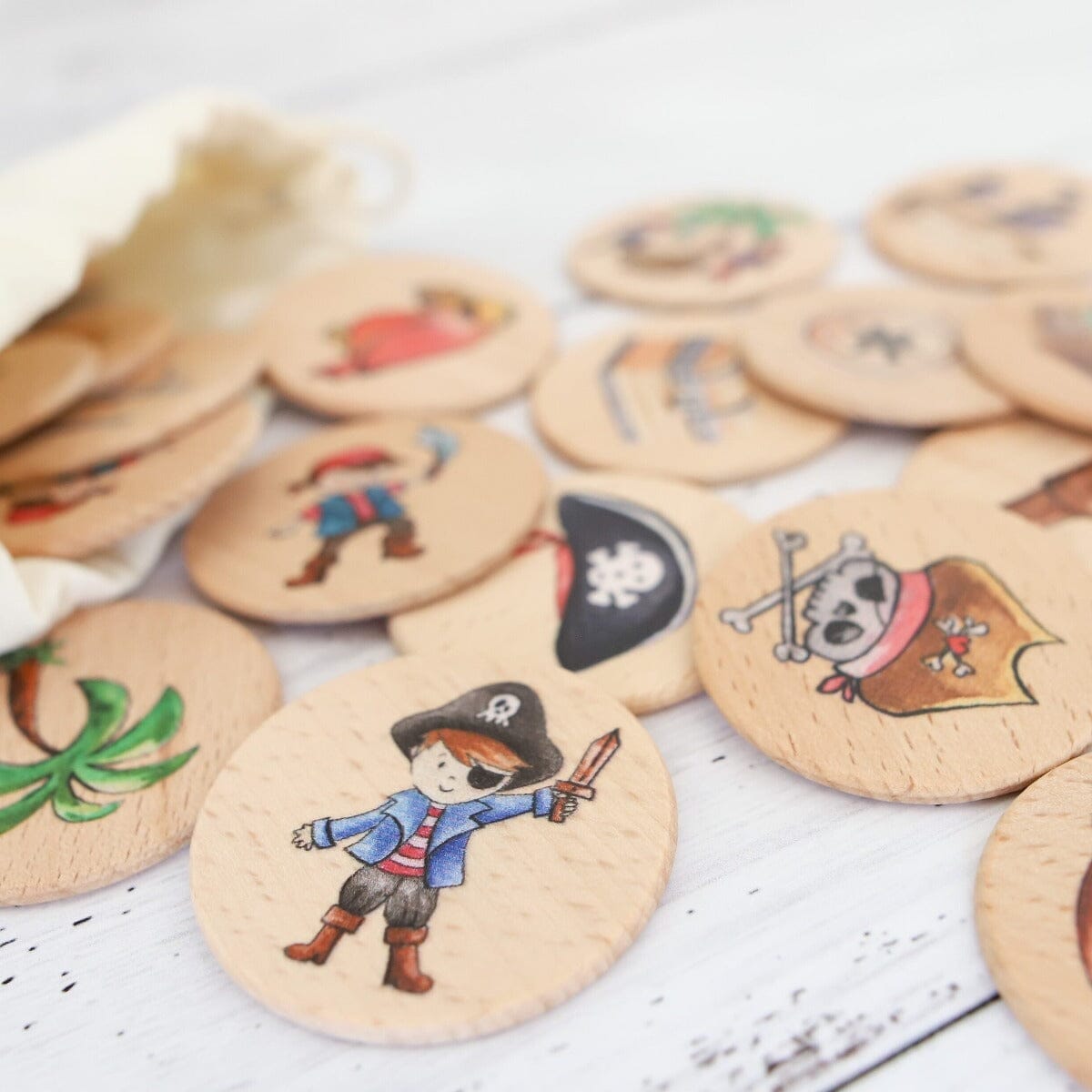 Memory Match Game - Pirate - Kawaii Kids