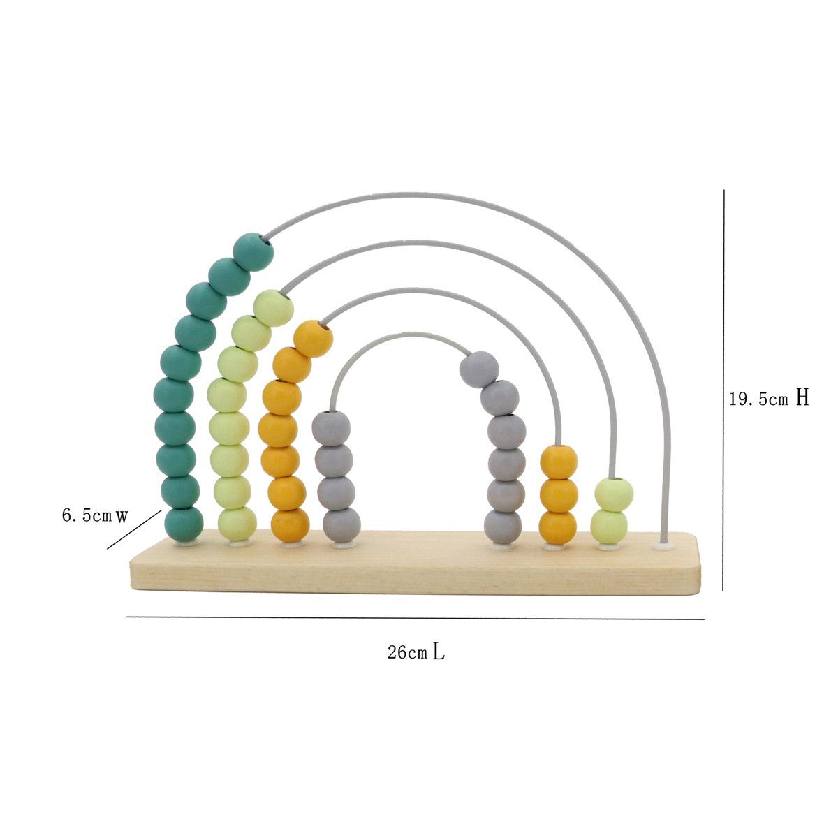 Rainbow Abacus (Maroon) - Kawaii Kids