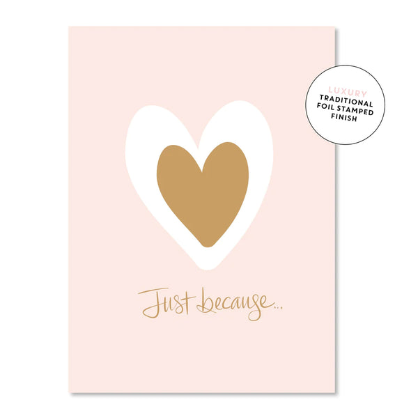 Just Because Greeting Card - Kawaii Kids