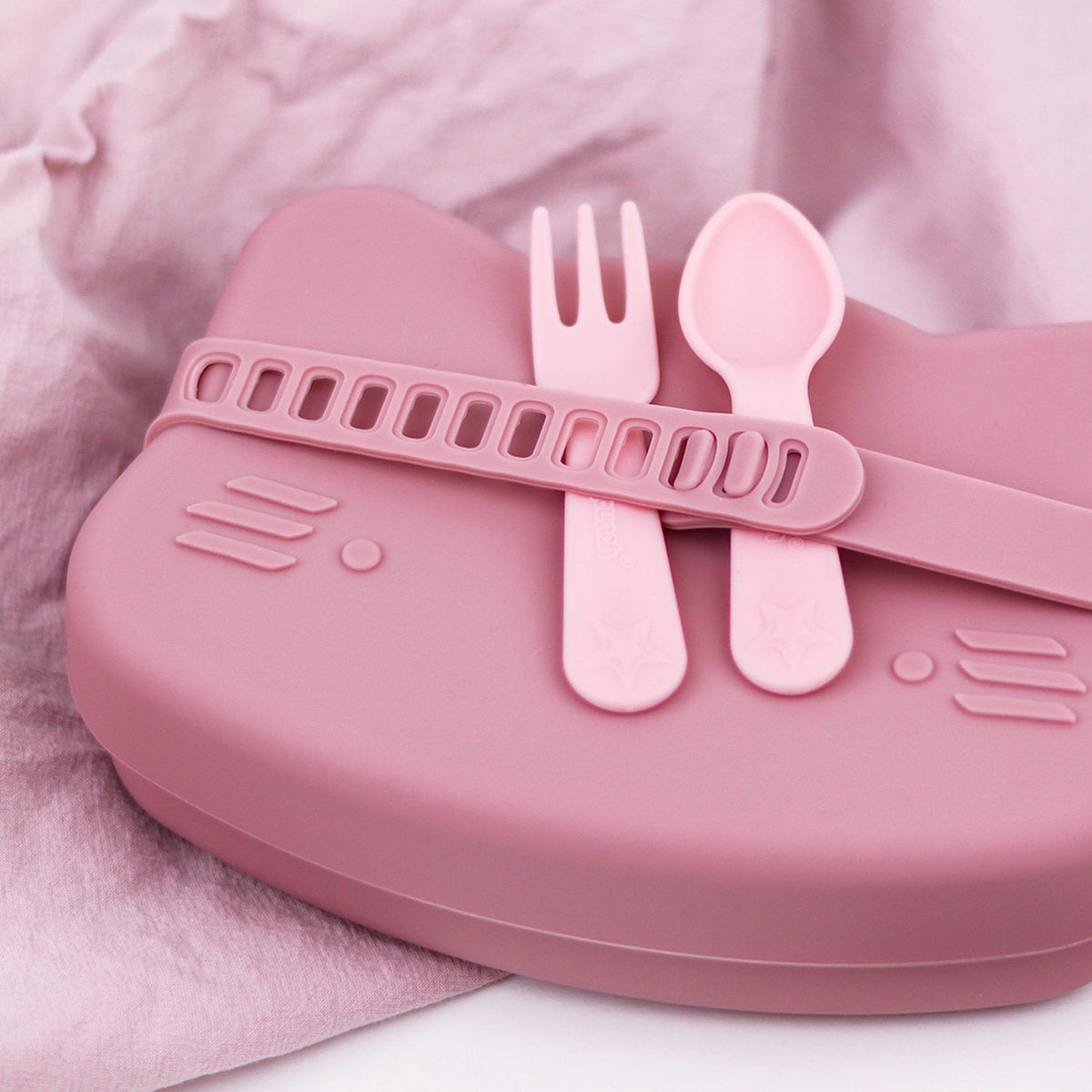 Bento Fork & Spoon Set (Pink) - Kawaii Kids
